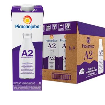 Kit 12 Leite A2A2 Semidesnatado Piracanjuba 1L - Leite - Magazine Luiza