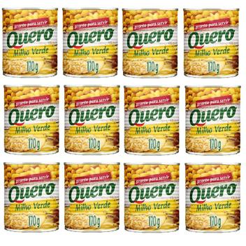 Kit 12 Milho Verde Quero 170Gr Lata - Milho em Conserva - Magazine Luiza