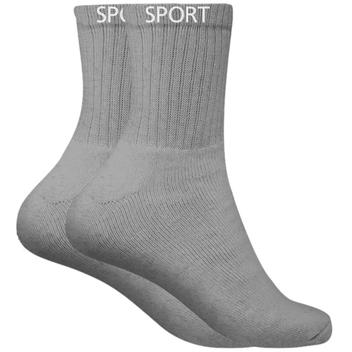Kit 12 Pares Meias Cano Alto Grossa Unissex Cinza - Sport Cano Inverno ...
