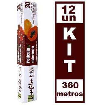 Kit 12 Plástico Filme Película Aderente Filme 30 Metros, - Lusafilm ...