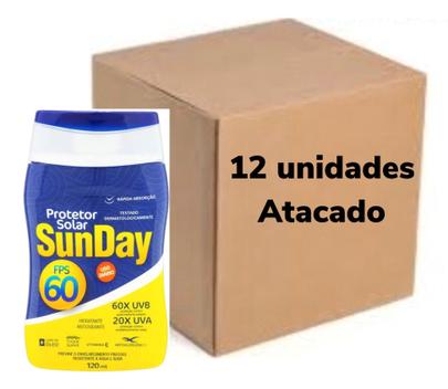 Kit 12 Protetor Solar Sunday Fps 60 Com 120ml - Protetor Solar ...