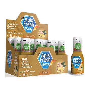 Kit 12 Spray Gengibre Com Mel E Própolis 35ml - Apis Fresh - Arte ...