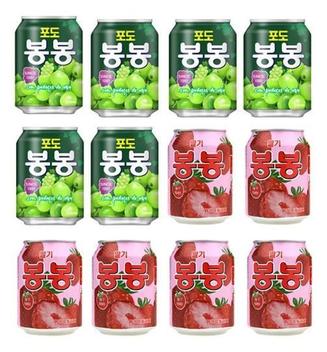 Kit 12 Sucos Coreano Bonbon Haitai 6 Morango E 6 Uva Verde - Suco ...