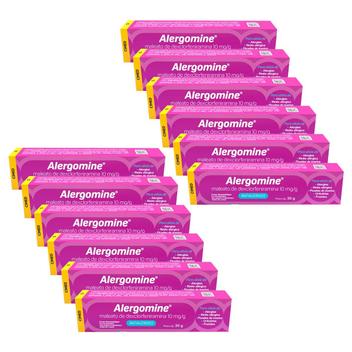 Kit 12 unidades Alergomine 10mg Creme 30g - CIMED - Colágeno - Magazine ...
