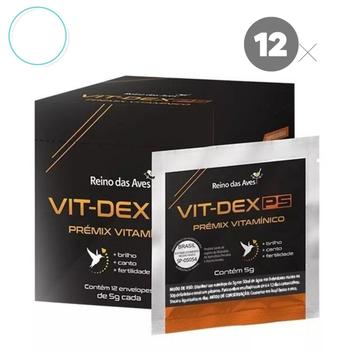 Kit 12 Vit-Dex PS Caixa Fechada - Reino das Aves - Vitaminas e ...