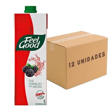 Kit 12X Chá Vermelho Com Amora Feel Good 1 Litro - Chá - Magazine Luiza