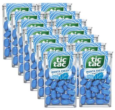 kit 14 Tic Tac Pastilhas Sabor Menta Fresh 14,5g - Pastilha Drops - Magazine Luiza