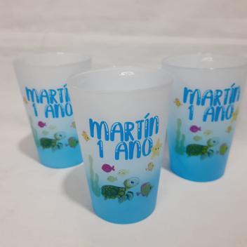 Kit 15 Copo Degrade Personalizado Fundo do Mar - Orvalho Festas - Copos ...