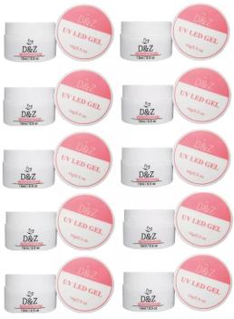 Kit 15 Géis Uv Led D&z Original Alongamento Unhas Dz 14g - Gel para Unhas - Magazine Luiza