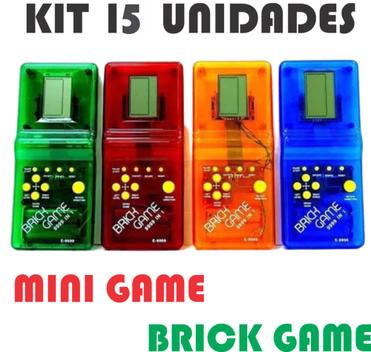 Kit 15 Unidades Super Mini Game Brick Game Antigo Portátil - XH ...