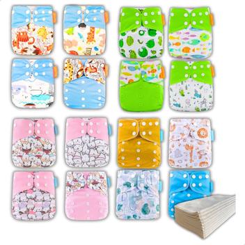 Kit 16 Fraldas De Pano Modernas + 20 Absorventes 6 Camadas - Malana Eco ...