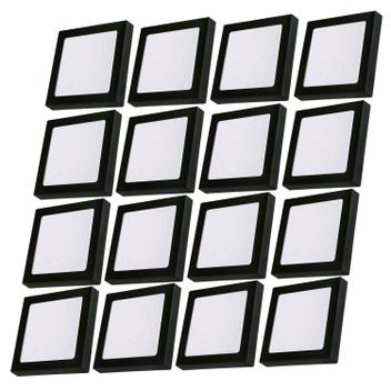 Kit 16 Luminária Led De Teto 24W Preto 4000K G-Light - Luminária de ...