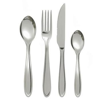 Kit 16 Talheres de Mesa Jantar Faqueiro Aço Inox Garfos Facas Colheres ...