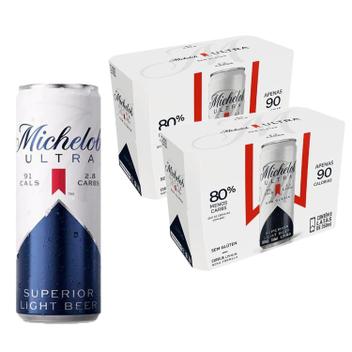 Kit 16Und Cerveja Michelob Ultra Light S/ Gluten Lata 350Ml - Cerveja ...