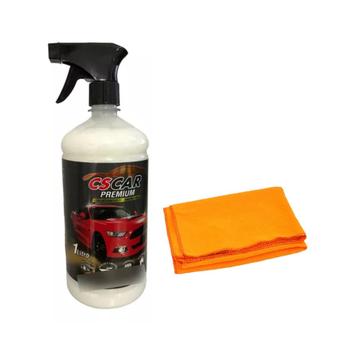 Kit 1l Cs Car Automotiva Cera Microcristalização + Flanela - Cera ...