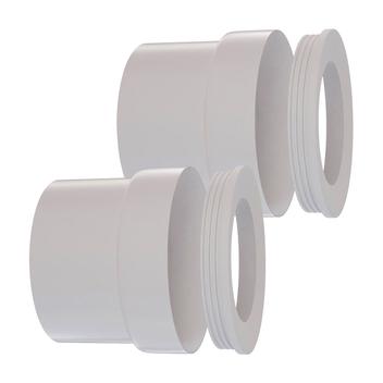 Kit 2 Adaptador Saída Vaso Horizontal C/ Anel 100mm Branco - Estrela ...
