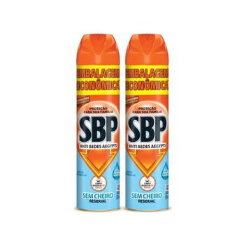Kit 2 Aerossol Sbp Anti Aedes Aegypti Sem Cheiro 360ml - Inseticidas ...