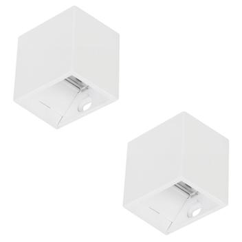 Kit 2 Arandela Mini Led 2w 3000k Cubo Parede Regulável - CTB ...