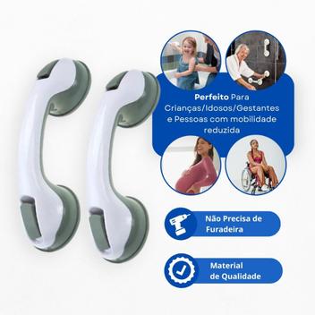 Kit 2 Barras De Apoio Portatil Banheiro Para Idosos Deficientes Com ...