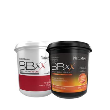 Kit 2 Bbxx Beauty Balm Black Therapy + Red Hair Natumaxx 1kg - Máscara ...