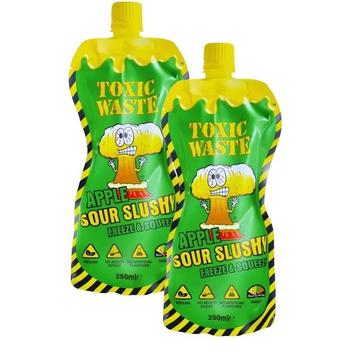 Kit 2 bebida americana toxic waste slushy apple sour 250ml - Bebidas ...