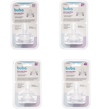 Kit 2 bicos para mamadeira anticólica easy flow buba - Bico de ...