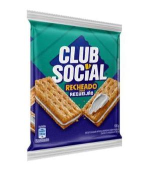 Kit 2 Biscoitos Club Social Recheado Requeijao 106G - Mondelez ...