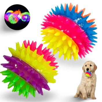 Kit 2 Bolinhas para cães Bola Led 4 cores para cães e gatos Pets Brinquedo Interativo - Bacon ...