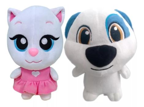 Kit 2 Bonecos Pelúcias Talking Tom And Friends Angela E Halk - YSI ...