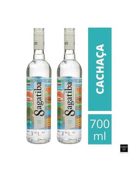 Kit 2 Cachaças Sagatiba Cristalina 700ml - Cachaça - Magazine Luiza