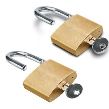 Kit 2 Cadeados Com 3 Chaves Antifurto 38mm Para Janela Mala Armarios ...