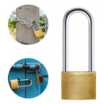 Kit 2 Cadeados Dourados Antifurto 32mm Segurança Portões Janelas - NFDJ ...