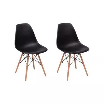 Kit 2 Cadeiras Charles Eames Wood Design Eiffel Colorida - Homelandia ...