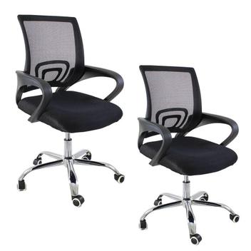 Kit 2 Cadeiras De Escritorio Begonia Ergonomico Preto - Oficial Webshop ...