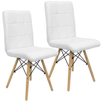 Kit 2 Cadeiras Gomos Eiffel Eames Fitz Dublin Estofada Base - Lianto ...