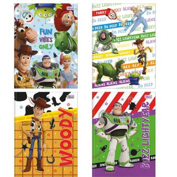 Kit 2 Cadernos Toy Story Com Adesivos Universitário Brochura Capa Dura ...