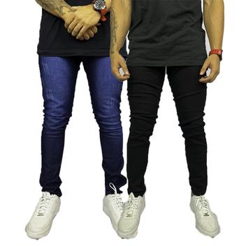 Kit 2 Calça Jeans Tradicional Masculina Premium Elastano Top - Prime ...