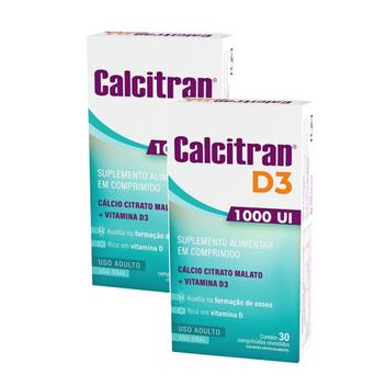Kit 2 Calcitran D3 1.000UI 30 Comprimidos Revestidos - Vitaminas A-Z ...
