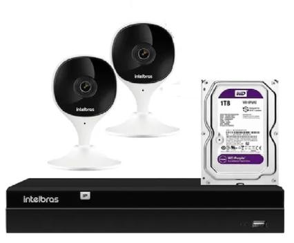 Kit 2 Câmeras Infra 10 Wifi Sf Imx Full Hd Nvr Intelbras 1tb - Câmera ...