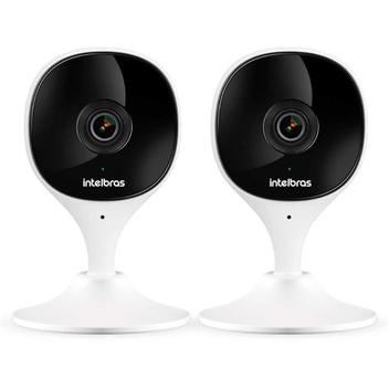 Kit 2 Câmeras Wi-Fi com Aúdio e Inteligência Artificial iMx C Intelbras ...
