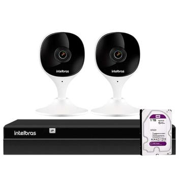 Kit 2 Câmeras Wi-Fi iMx C Intelbras Visão Superwide e Inteligência ...