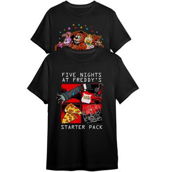 Kit 2 Camisetas Fnaf Freddy Fazbear's Pizza e Starter Pack - Abstract ...