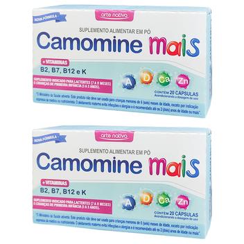 Kit 2 Camomine Mais Suplemento Para Lactentes Crianças Vitaminas B2 B7 ...