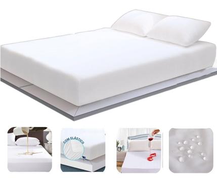 Kit 2 Capa Colchão Queen Impermeável com Elástico Proteção - Compre Já ...