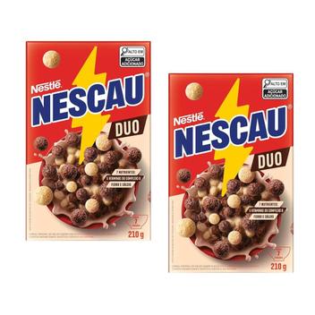 Kit 2 Cereal Matinal Nescau Duo 210g - Nestlé - Flocos de Cereal ...