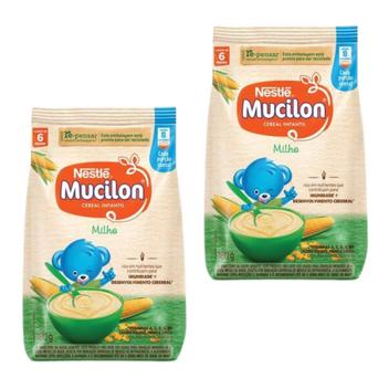 Kit 2 Cereal Mucilon Infantil Milho 180g - Nestlé - Cereal Infantil ...