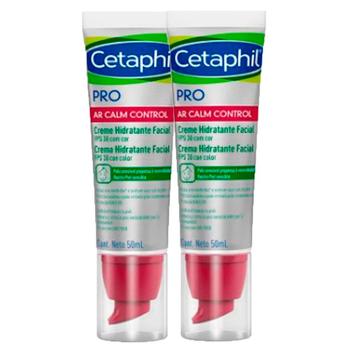 Kit 2 Cetaphil Creme Hidratante Facial Pro Ar Calm Control com Cor FPS ...