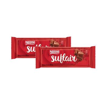 Kit 2 Chocolate Nestlé Suflair Ao Leite 50g - Suflair - Magazine Luiza