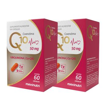 Kit 2 Coenzima Q10 Gold 50mg 60 Caps Maxinutri - Coenzima Q10 ...