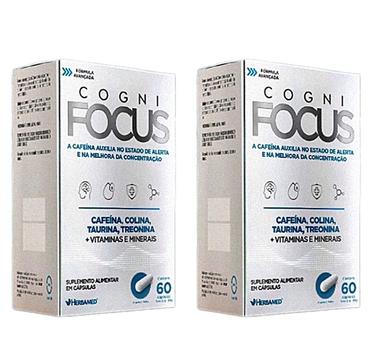 Kit 2 Cogni Focus Cafeína, Colina, Taurina, Treonato - Herbamed ...